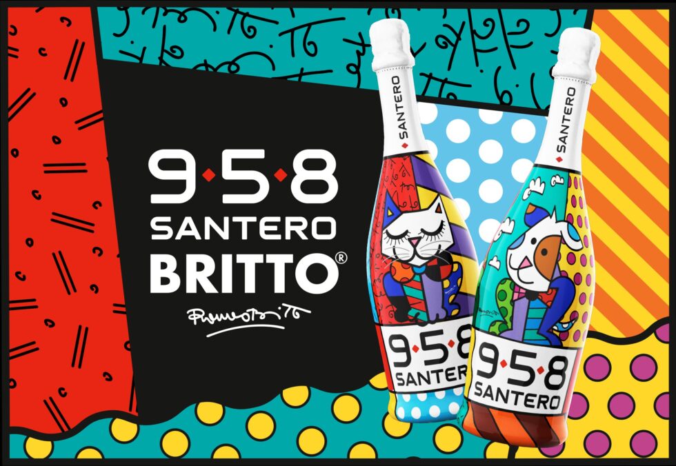 Romero Britto firma le nuove bottiglie artistiche 958 Santero | 958 Santero